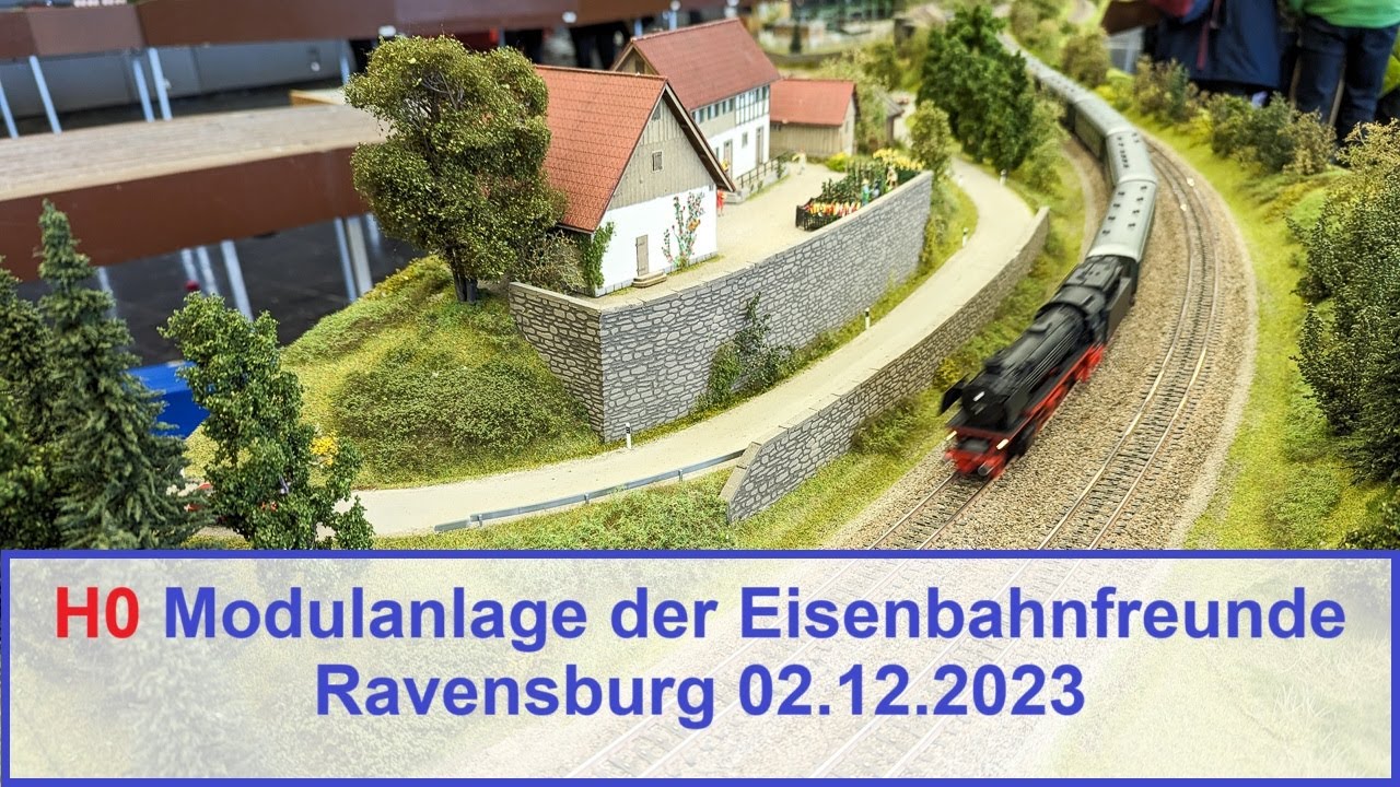 Modulanlage der Eisenbahnfreunde Ravensburg #modellbahn #h0 #märklin # ...