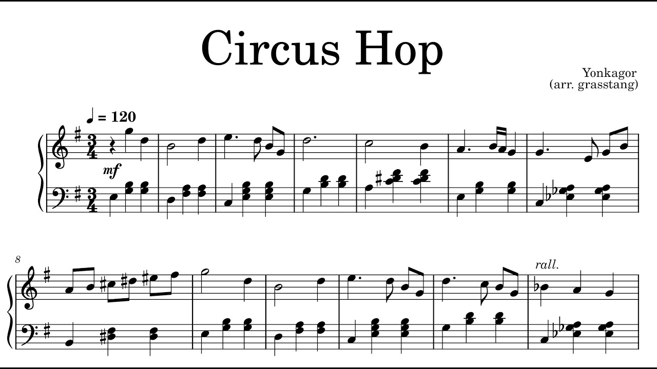 (OUTDATED READ DESC.) Circus Hop Piano Cover - YouTube