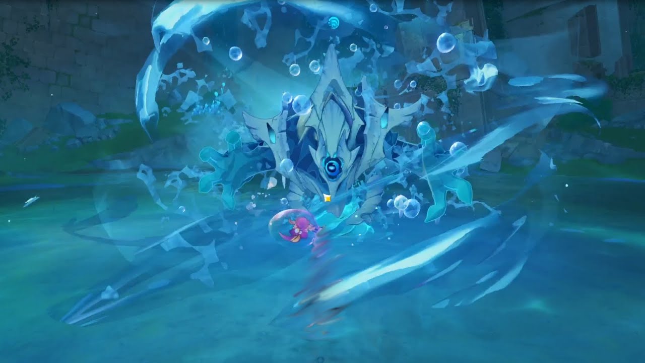 Genshin Impact 4.2 new mini Boss Hydro Imitator - YouTube