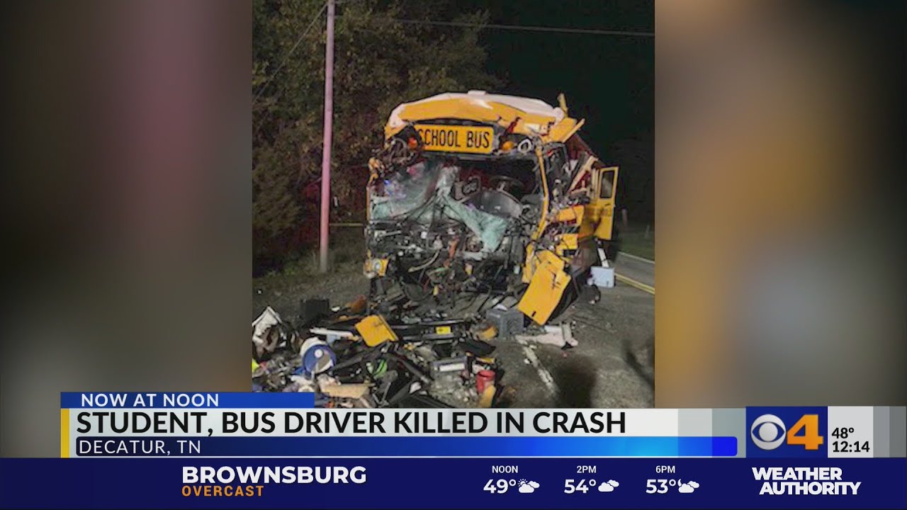 Student, bus driver killed in Tennessee crash - YouTube