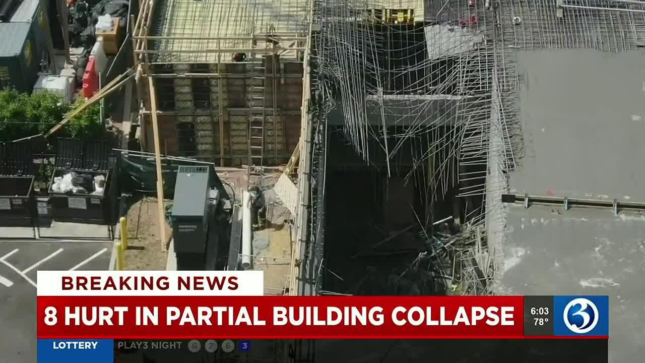 Construction workers pulled out of building that partially collapsed ...