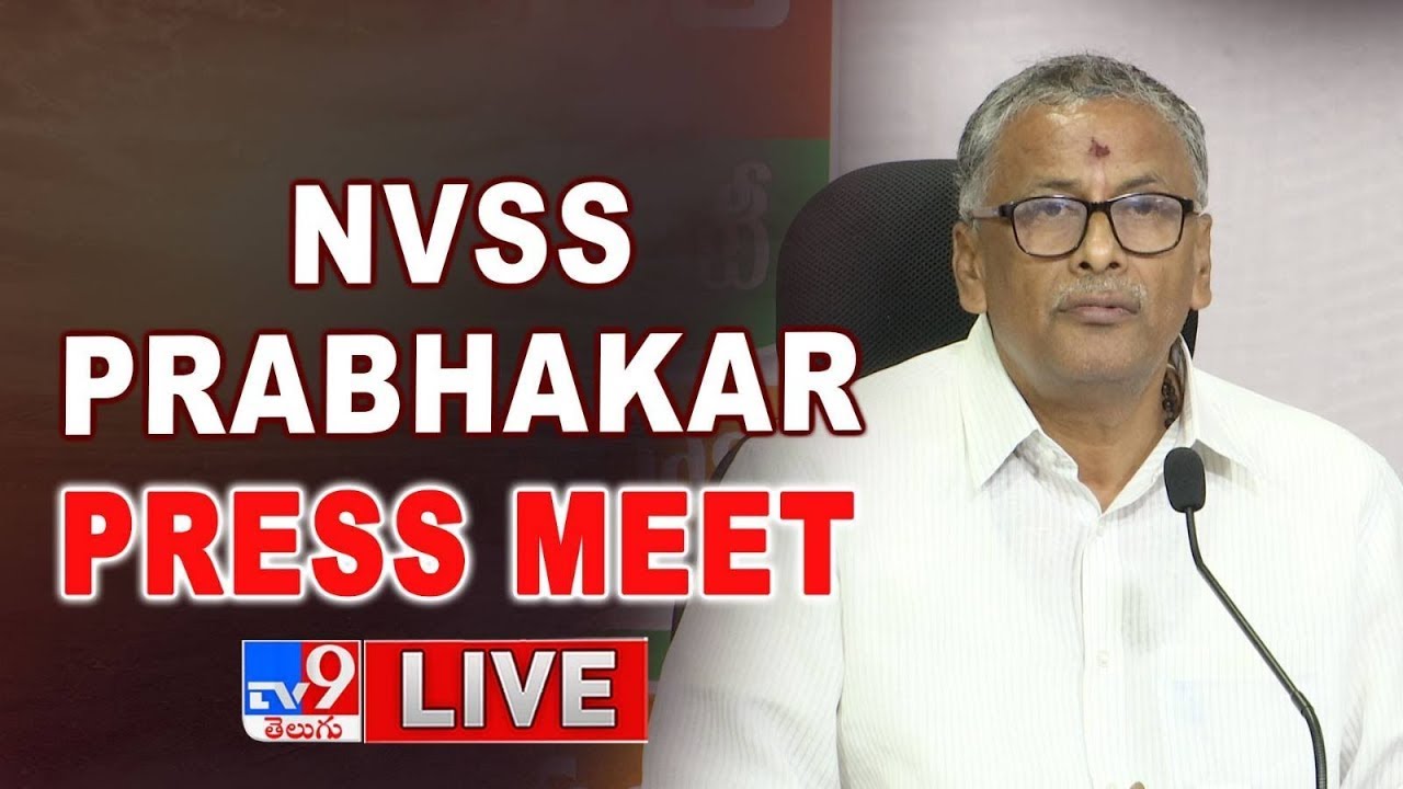 NVSS Prabhakar Press Meet LIVE - TV9 - YouTube