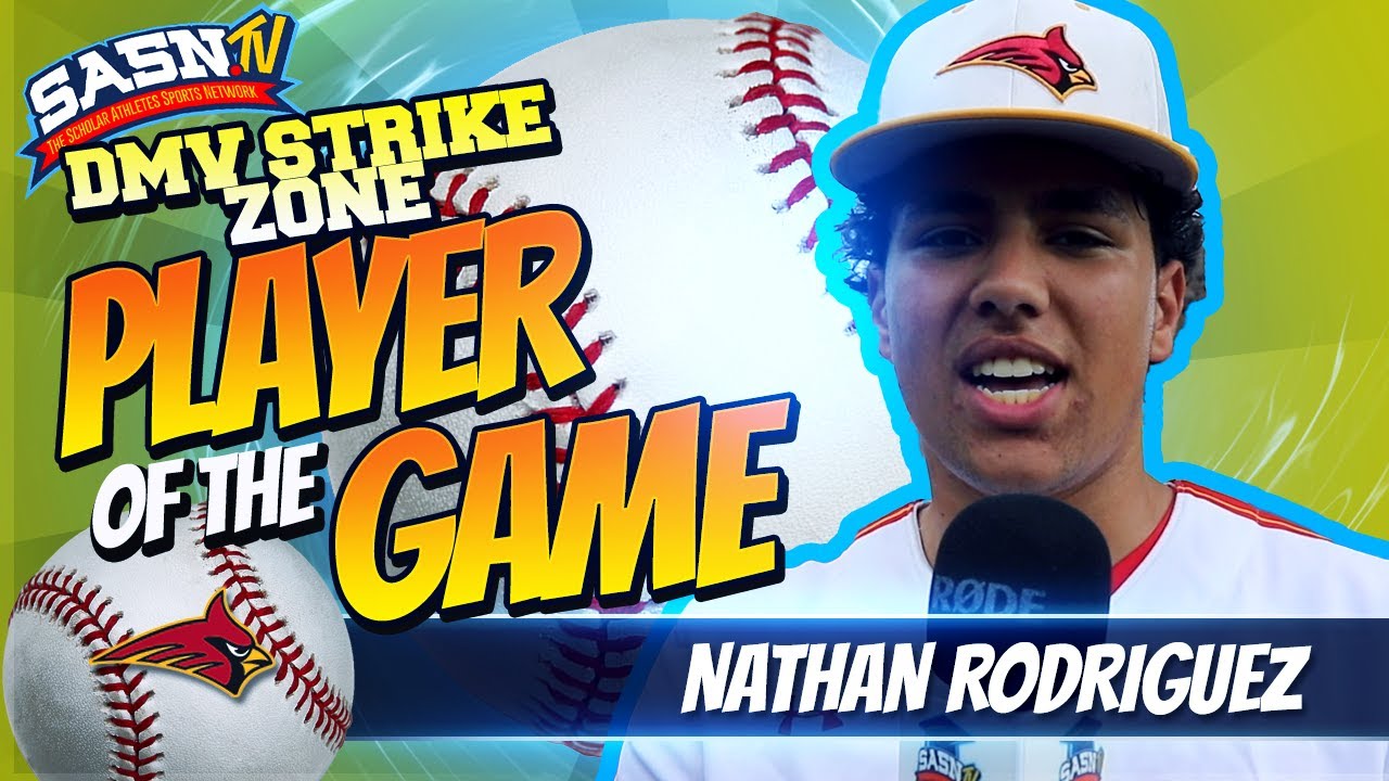 DMV Strike Zone Interviews Calvert Hall's Nathan Rodriguez - YouTube
