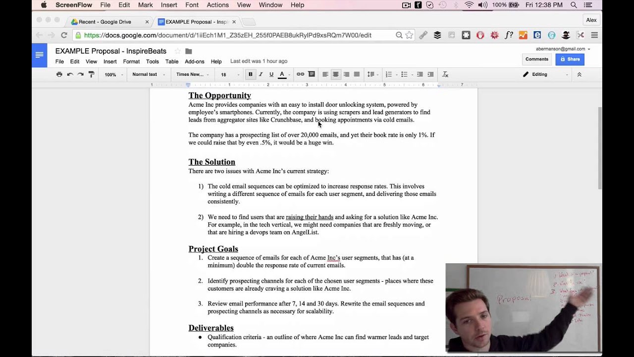 How To Write A B2B Proposal Example YouTube How To Write A B2B Proposal Example YouTube