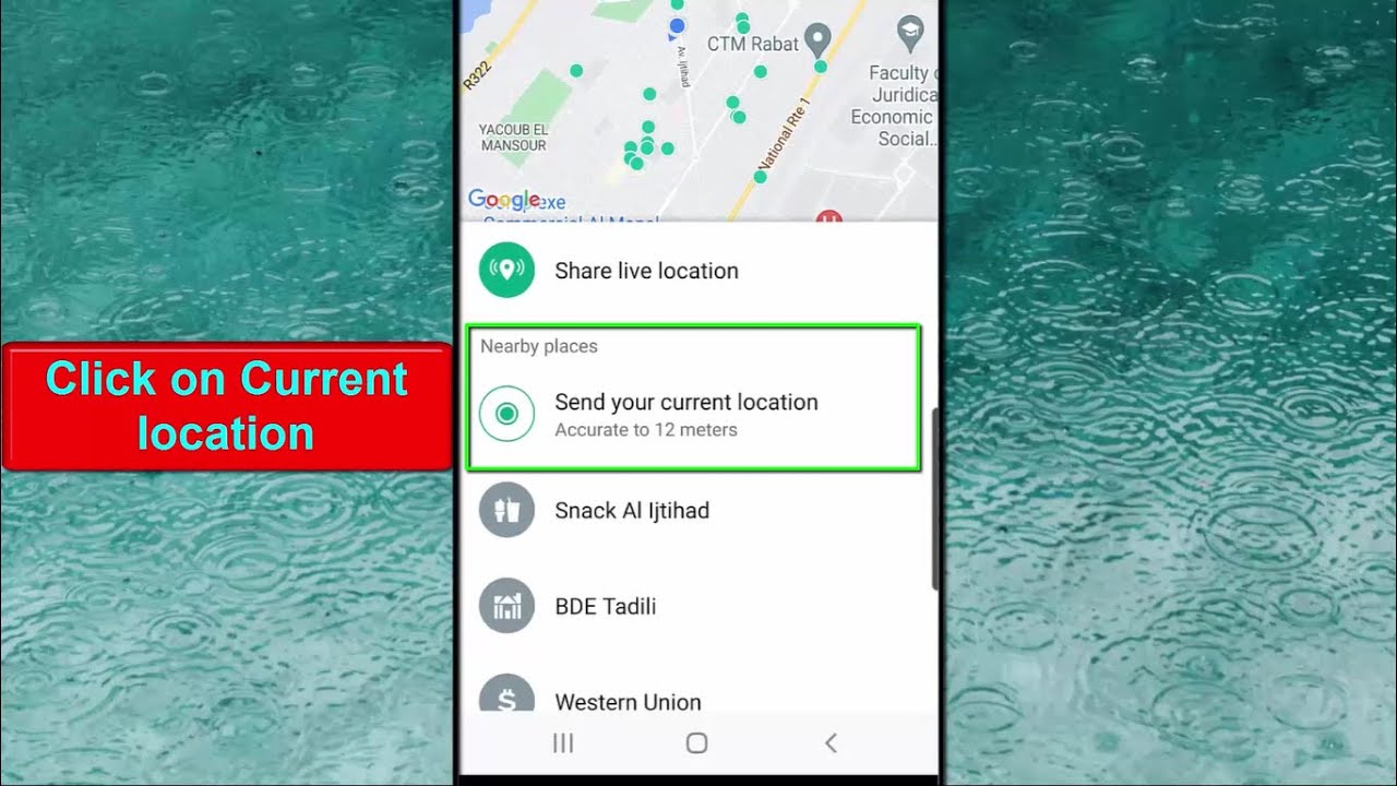How to share Live and Current Location by WhatsApp - YouTube