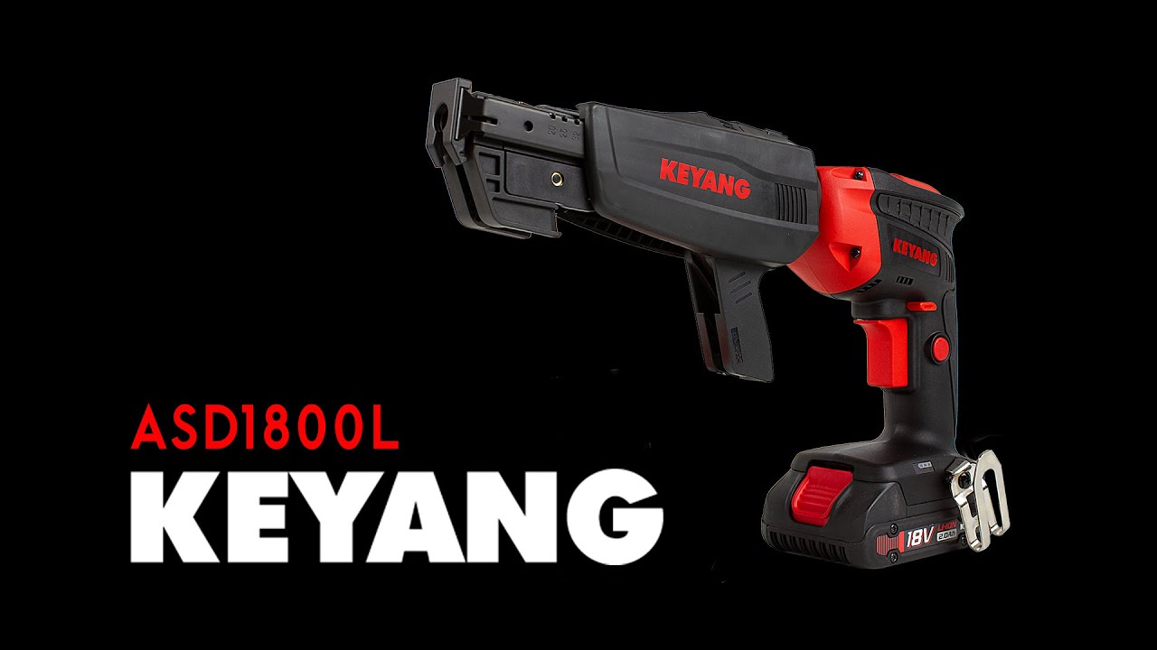 Keyang ASD1800L Accu gipsplaatschroefmachine 18V - YouTube