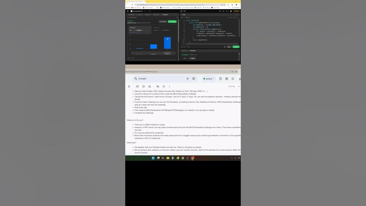 Day 1 to 6 of 110 days of coding challenge. #DrGViswanathanchallenge #shorts - YouTube