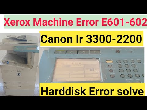🤔How to fix IR3300-2200 Error E602-03| Hard disk problem | canon ir ...
