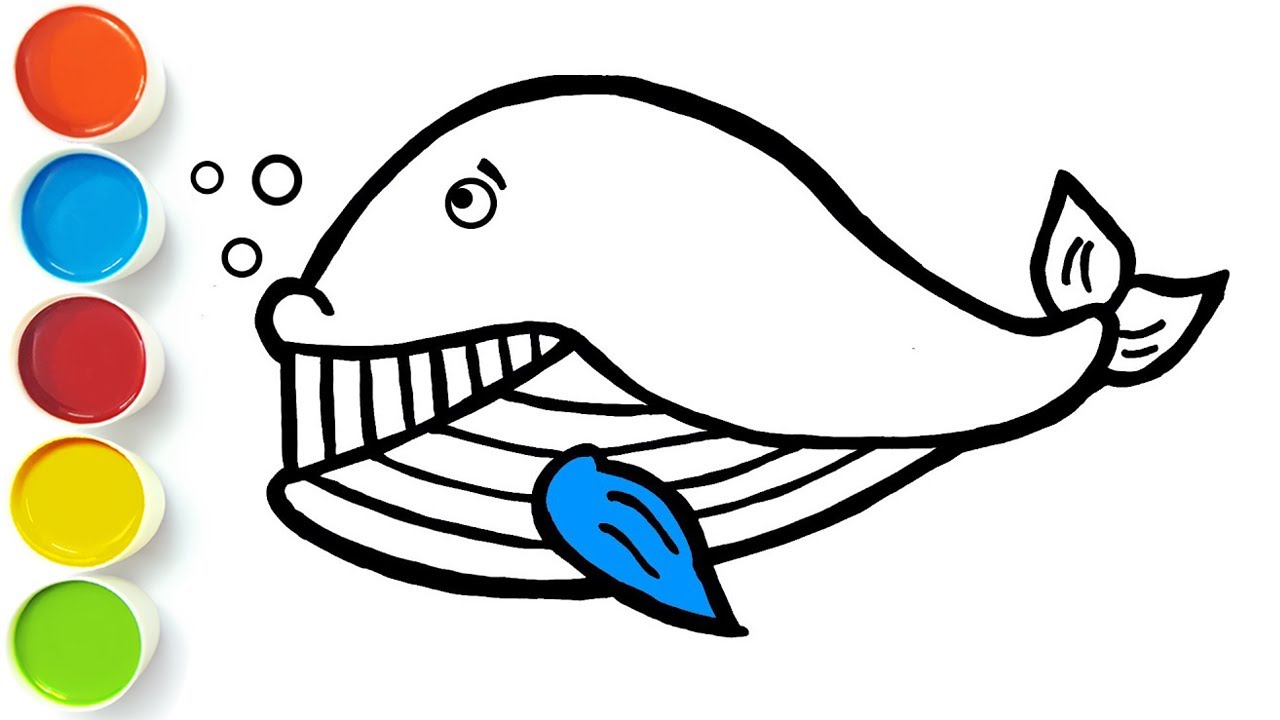 Dolphin drawing easy step by step | How to draw Dolphin for kids ...
