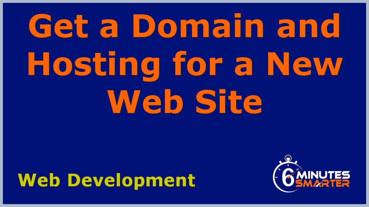 Set Up a New Domain and Hosting (using Dreamhost) - YouTube