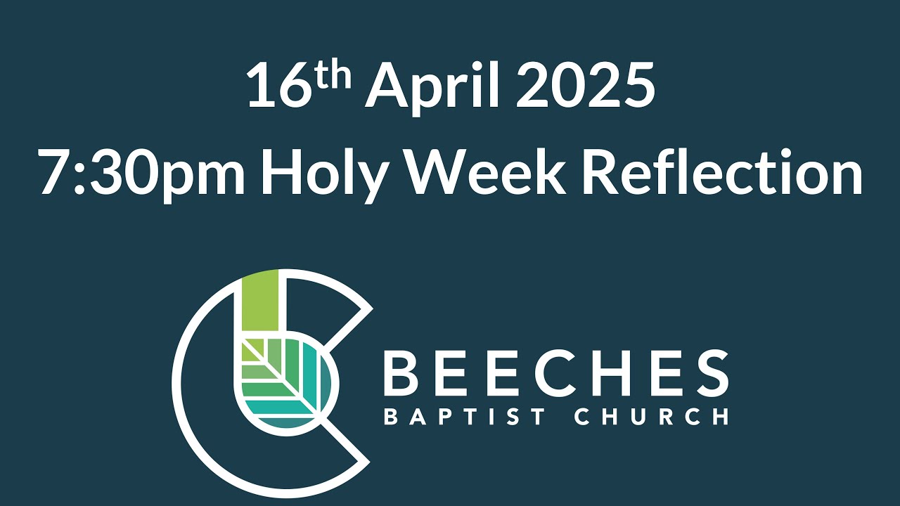 16th April - Holy Week Reflection - YouTube