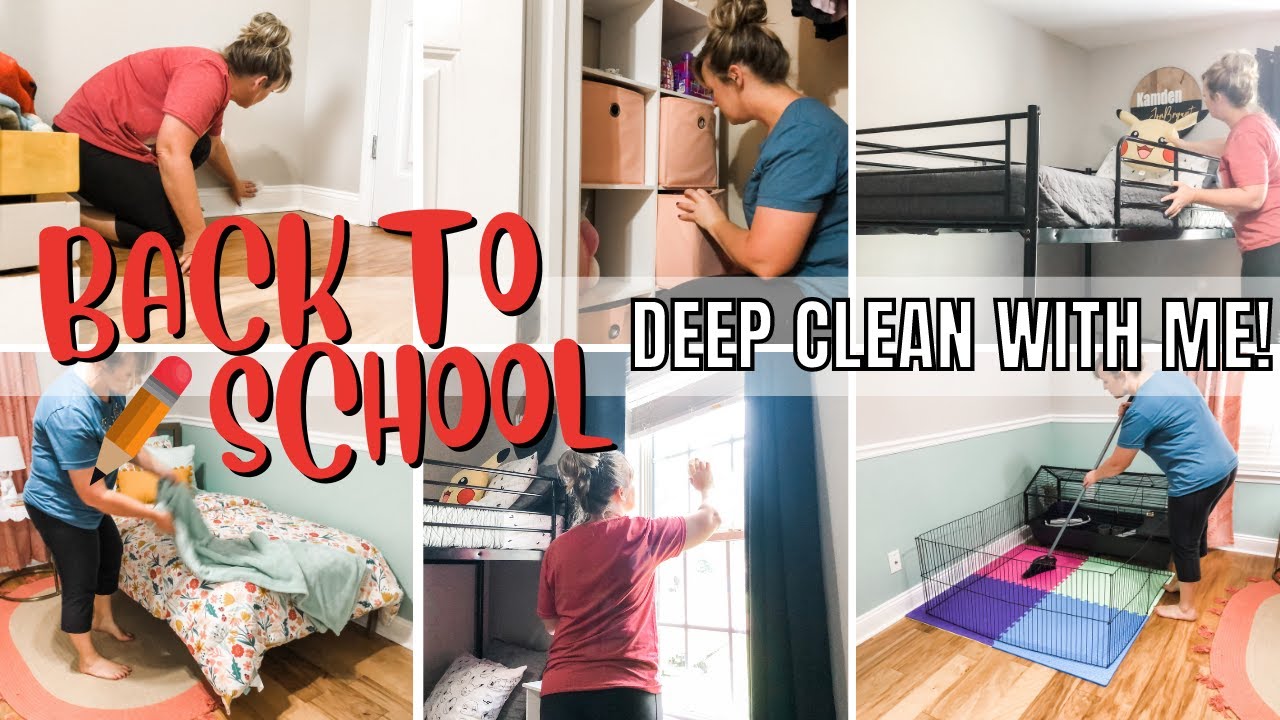 BACK TO SCHOOL DEEP CLEAN WITH ME // BACK TO SCHOOL CLEAN 2021 // PRE ...