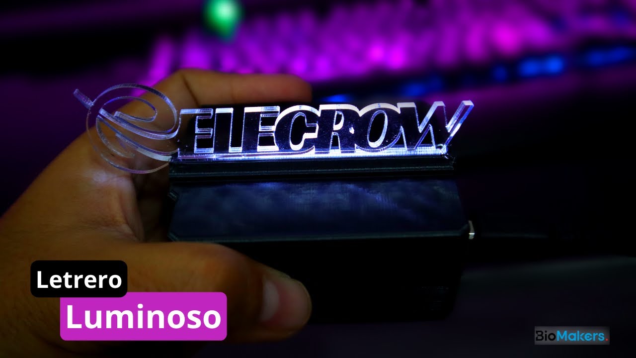 ¿Como hacer un Letrero Luminoso Acrilico? - #ELECROW - YouTube