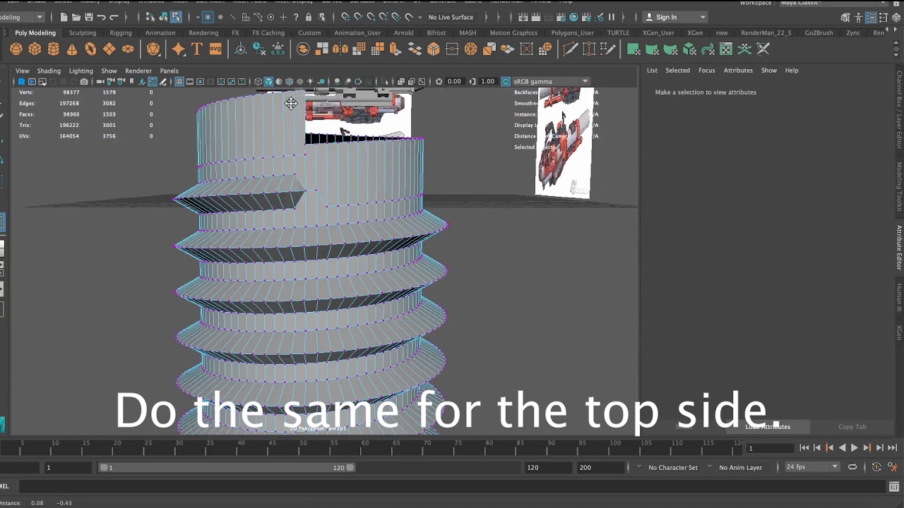 Maya Blog - How to make threaded objects in Maya. - YouTube