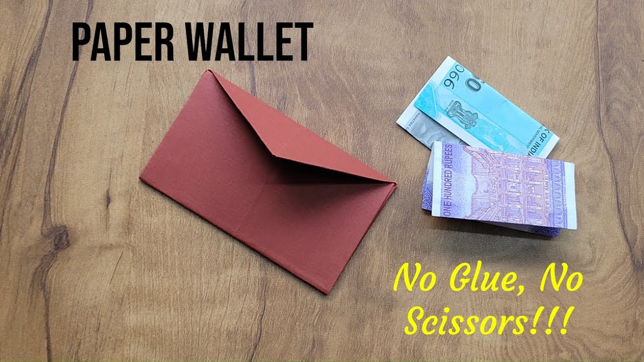 Paper Wallet | Origami Wallet | Paper Purse | #paperwallet # ...