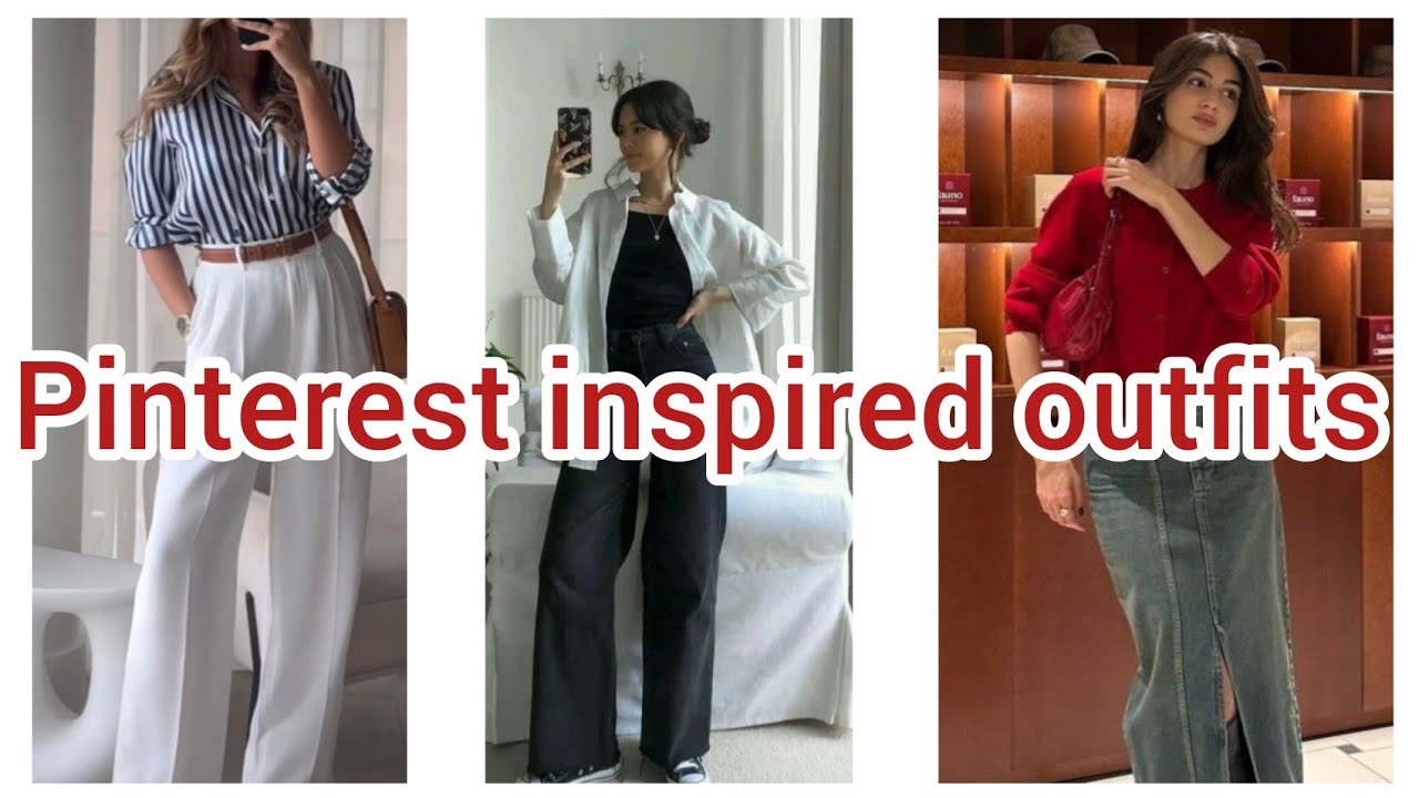 Pinterest inspired outfits|fashion inspo| - YouTube