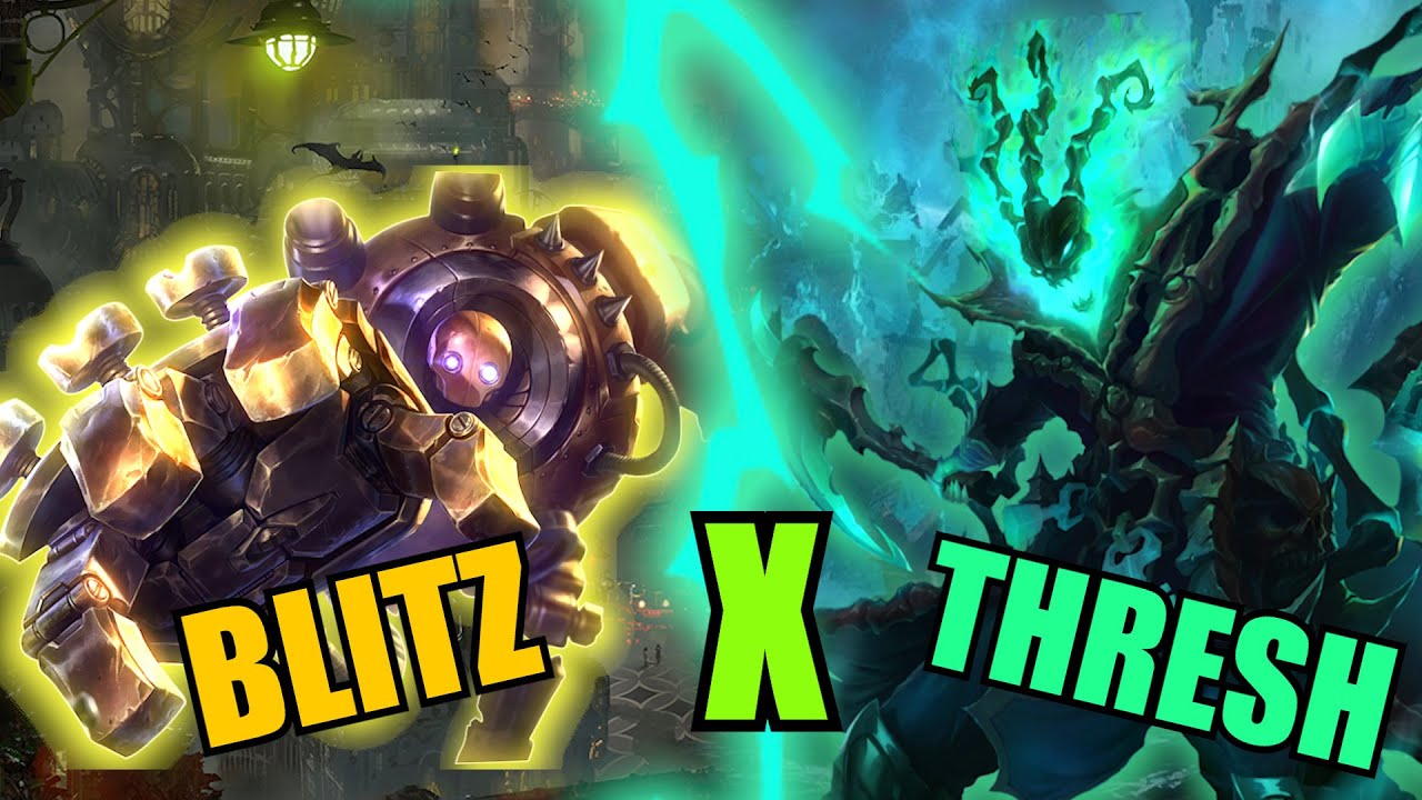 THRESH Y BLITZCRANK NO PUEDE SER LEGAL/ League of legends gameplay ...