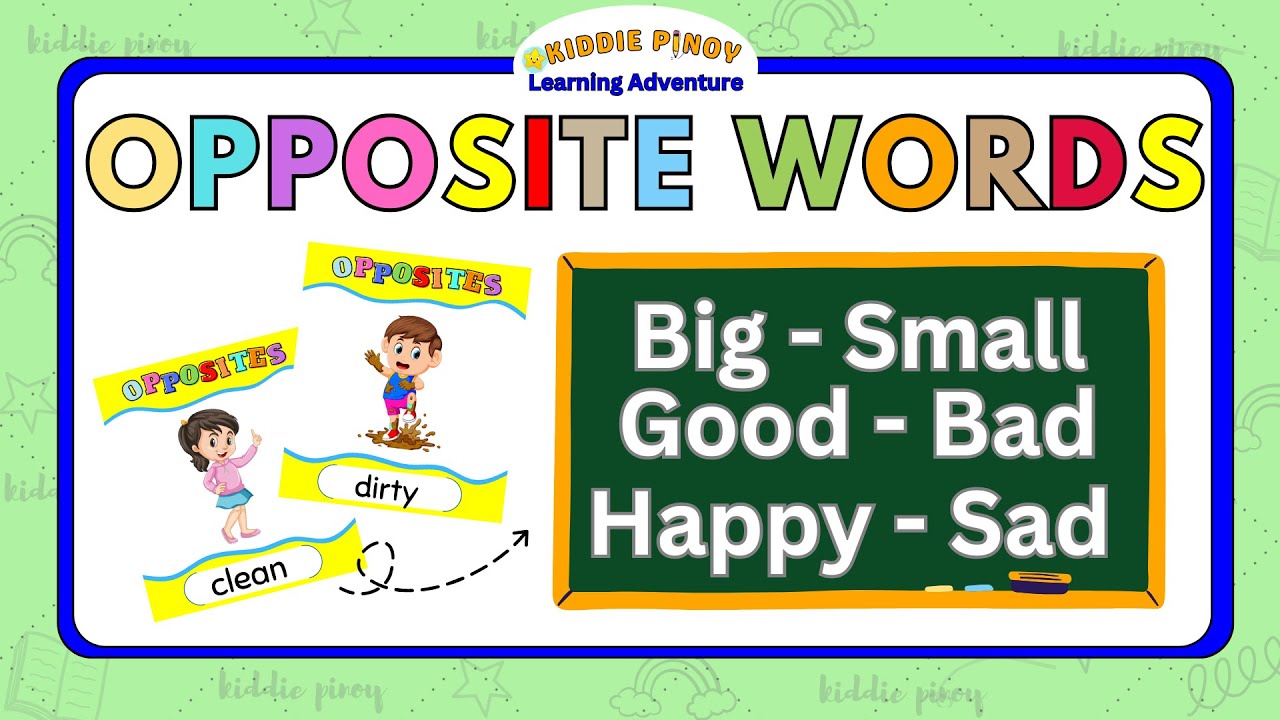 Opposite Words | Part 1 | For Beginners | - YouTube