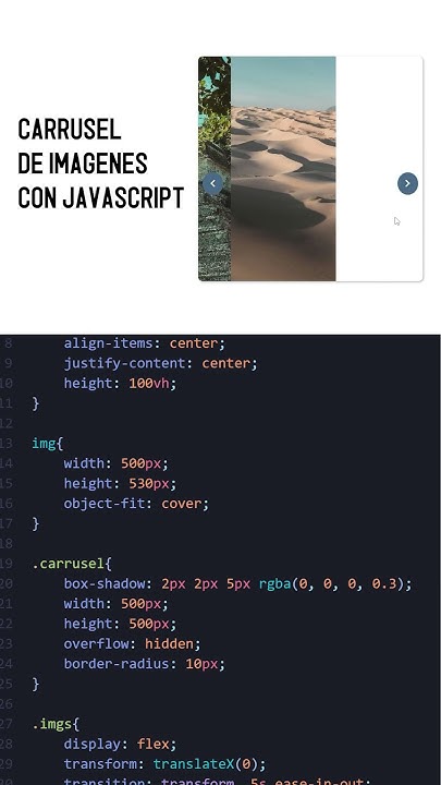 carrusel de imagenes con javascript - YouTube
