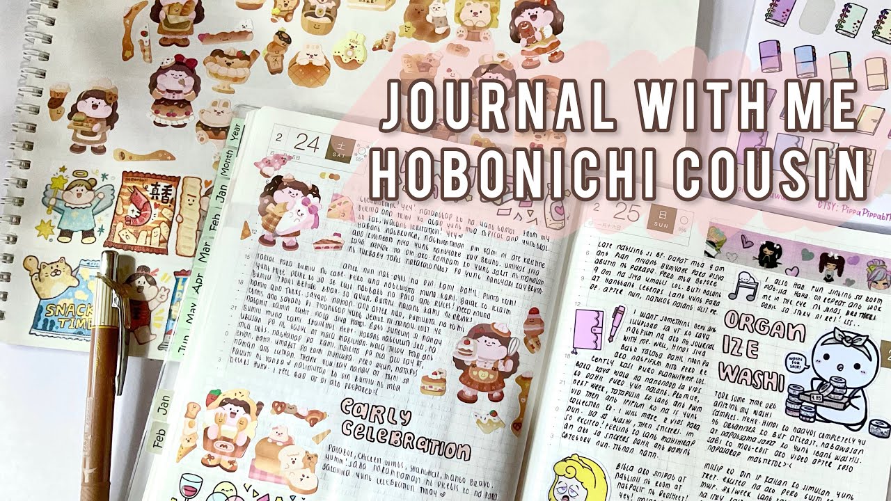 How I Journal In My Hobonichi Cousin Avec | Daily Spread Ideas and ...
