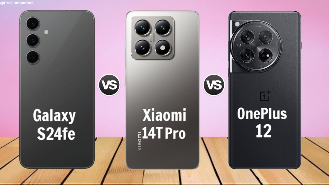 Samsung S24fe vs Xiaomi 14t Pro vs OnePlus 12 || Comparison - YouTube