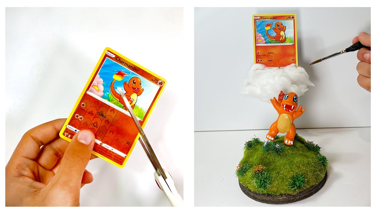 I destroyed a Real Pokémon Card to make this.... - YouTube