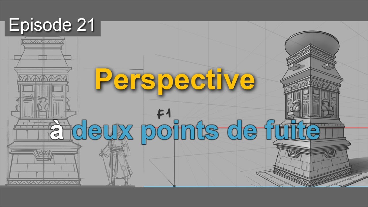 Comment dessiner une perspective à deux points de fuite? - YouTube