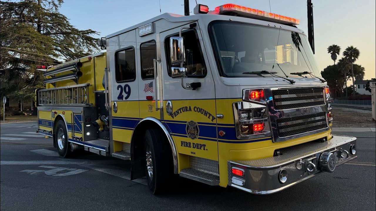 *FIRST CATCH* Ventura County FD Medic Engine 29 ( ME29 ) Responding ...