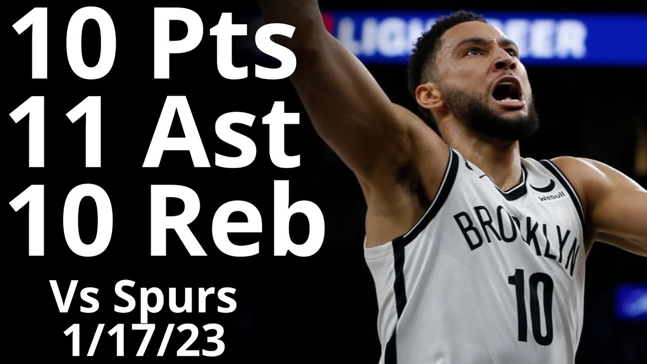 Ben Simmons 10 Pts 11 Ast 10 Reb vs Spurs Highlights - YouTube