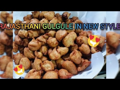 New Rajasthani style gulgule recipe at home in easy way 😋 #delicious # ...