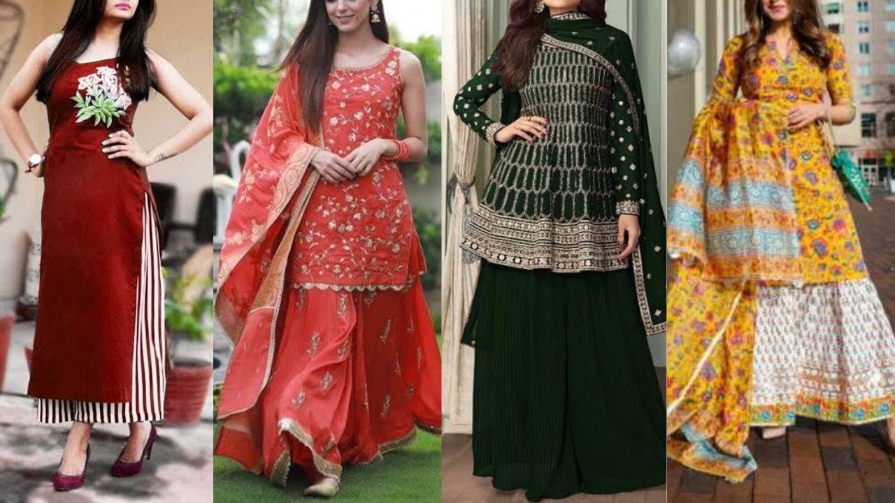 |Casual wear Plazo suits designs 2022/Latest Casual dress designs/Kurti ...