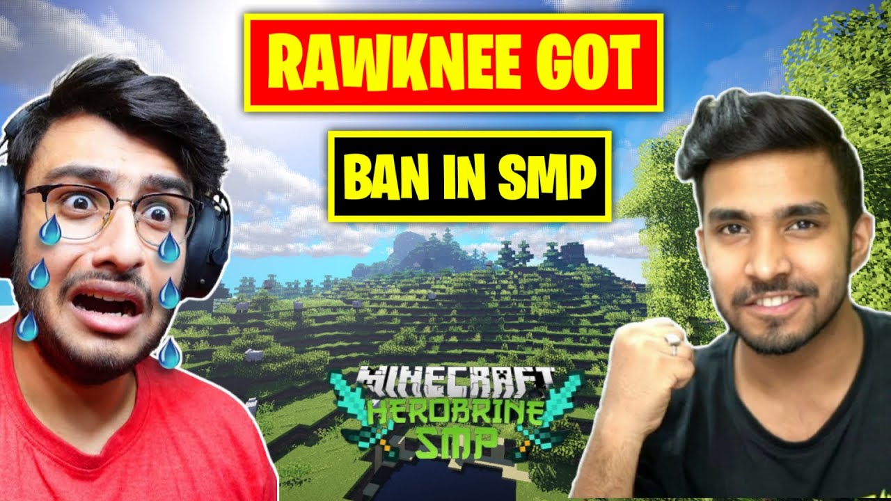 Rawknee Got Ban in Herobrine Smp || herobrinesmp moments - YouTube