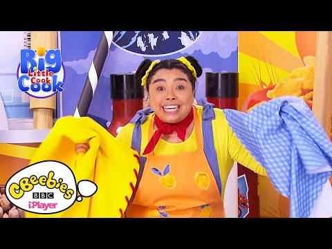 Cleaning Up Song | Big Cook Little Cook | CBeebies
