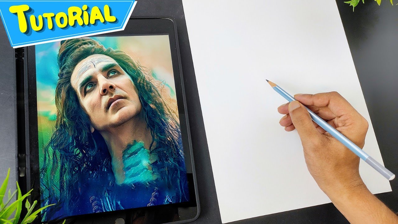OMG 2 Akshay Kumar Drawing Tutorial || Akshay Kumar OMG 2 Drawing ...