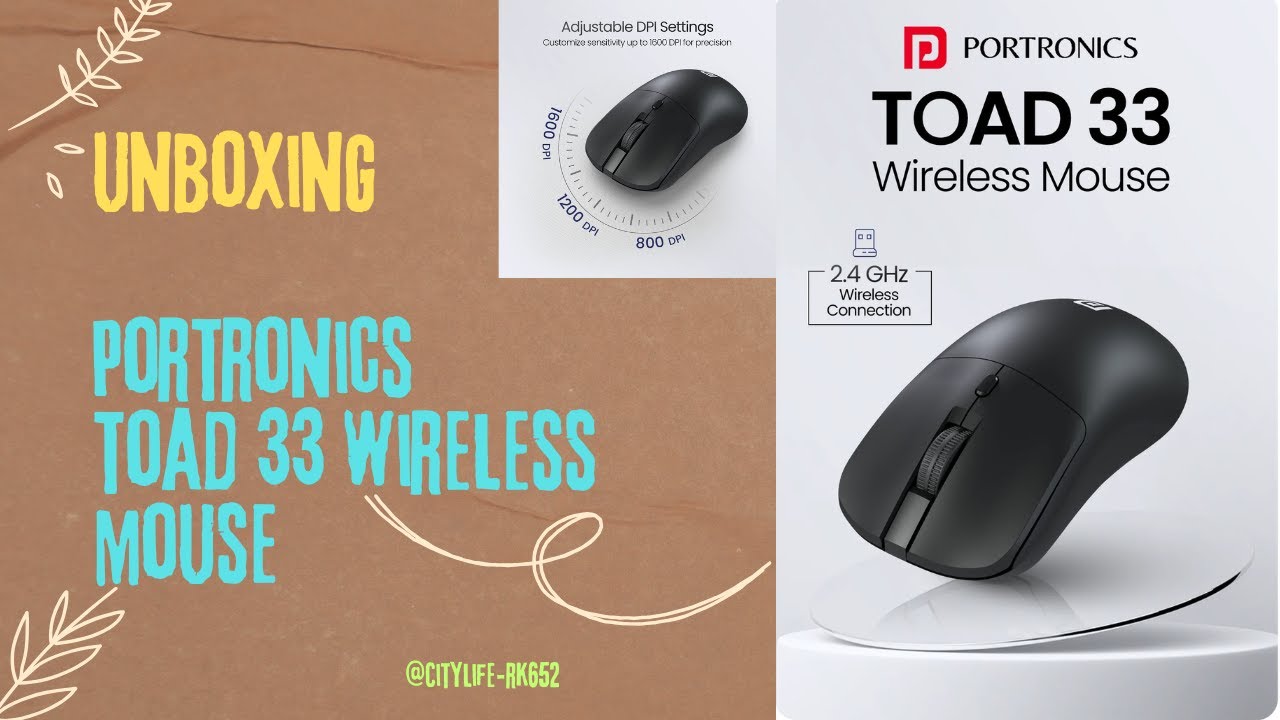 Unboxing Portronics toad 33 mouse - YouTube