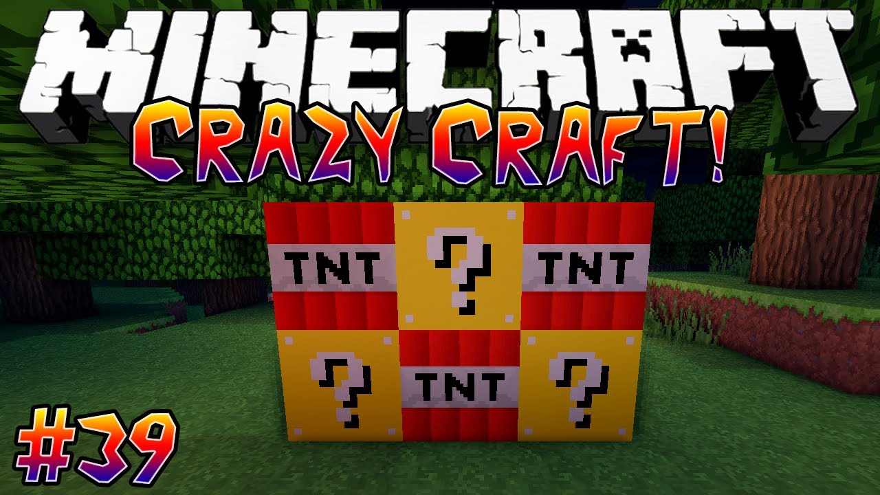 "EPIC LUCKY BLOCKS!" - CRAZY CRAFT (MINECRAFT MODDED SURVIVAL) - #39 ...