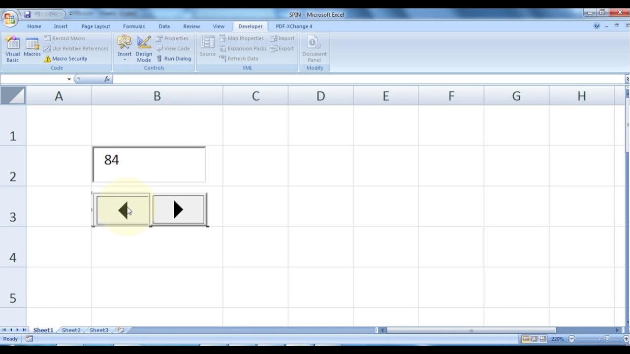 How To Create Spin Button In Vba - YouTube