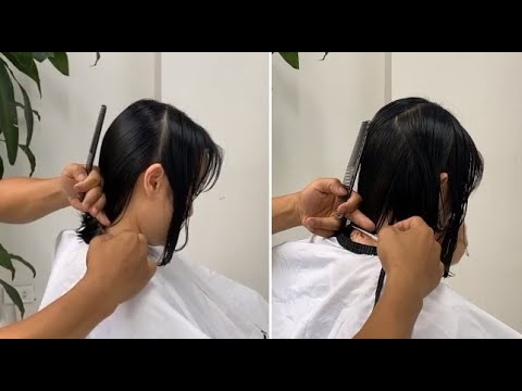 Haircut Tutorial: Easy & Quick Basic Bob Haircut for women | Best Hair ...