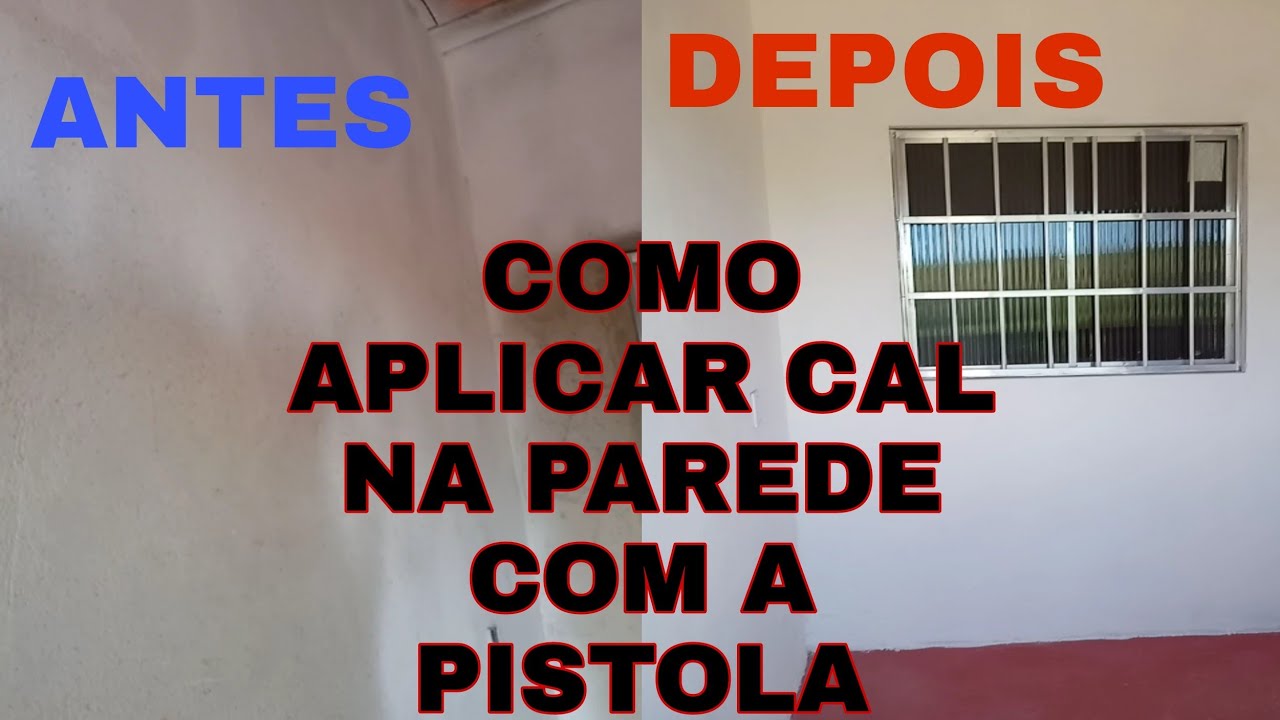 🔴COMO APLICAR CAL NA PAREDE COM A PISTOLA🔴 - YouTube