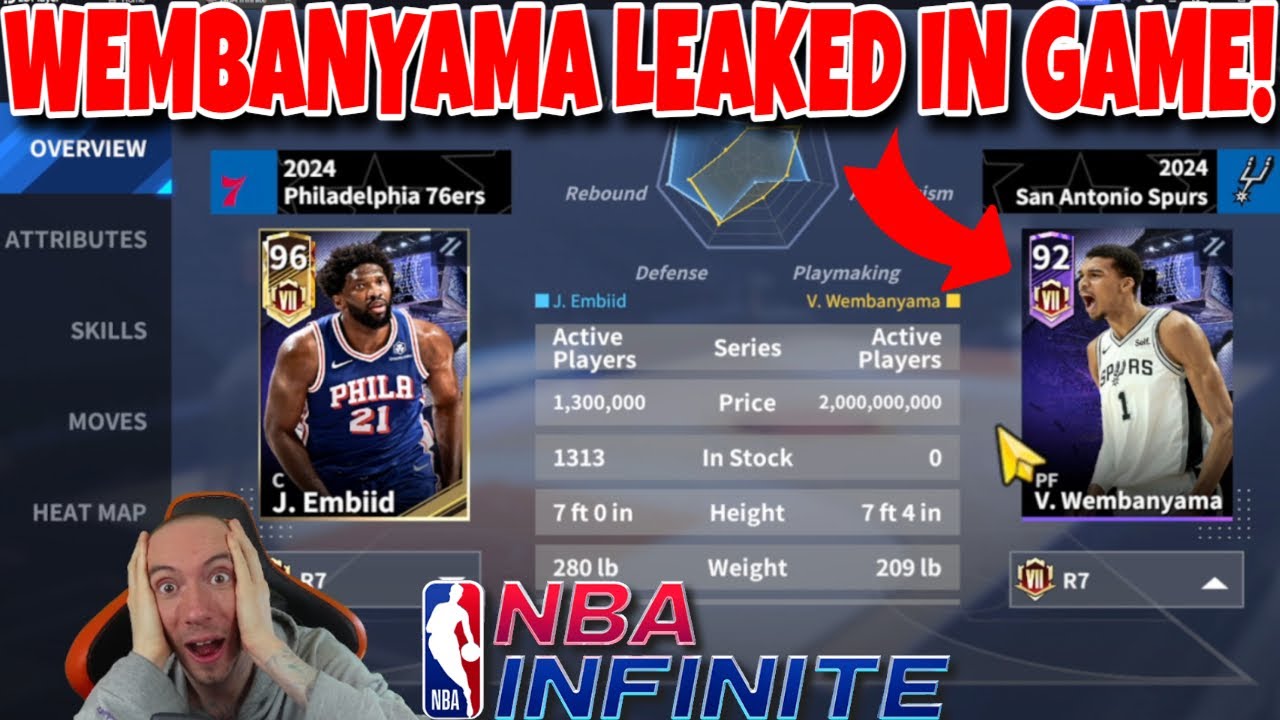 Victor Wembanyama Leaked in NBA Infinite - YouTube