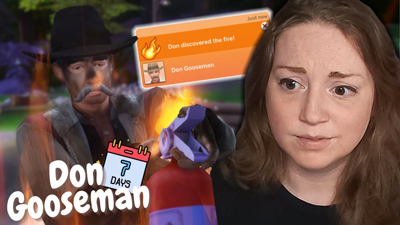 I spent a week with DON GOOSEMAN in The Sims 4... - YouTube