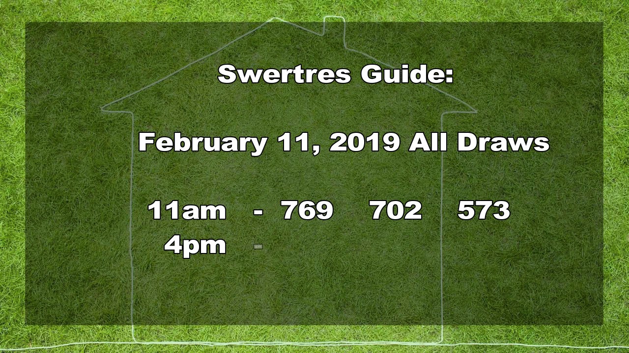 Swertres Guide : February 11, 2019 - YouTube