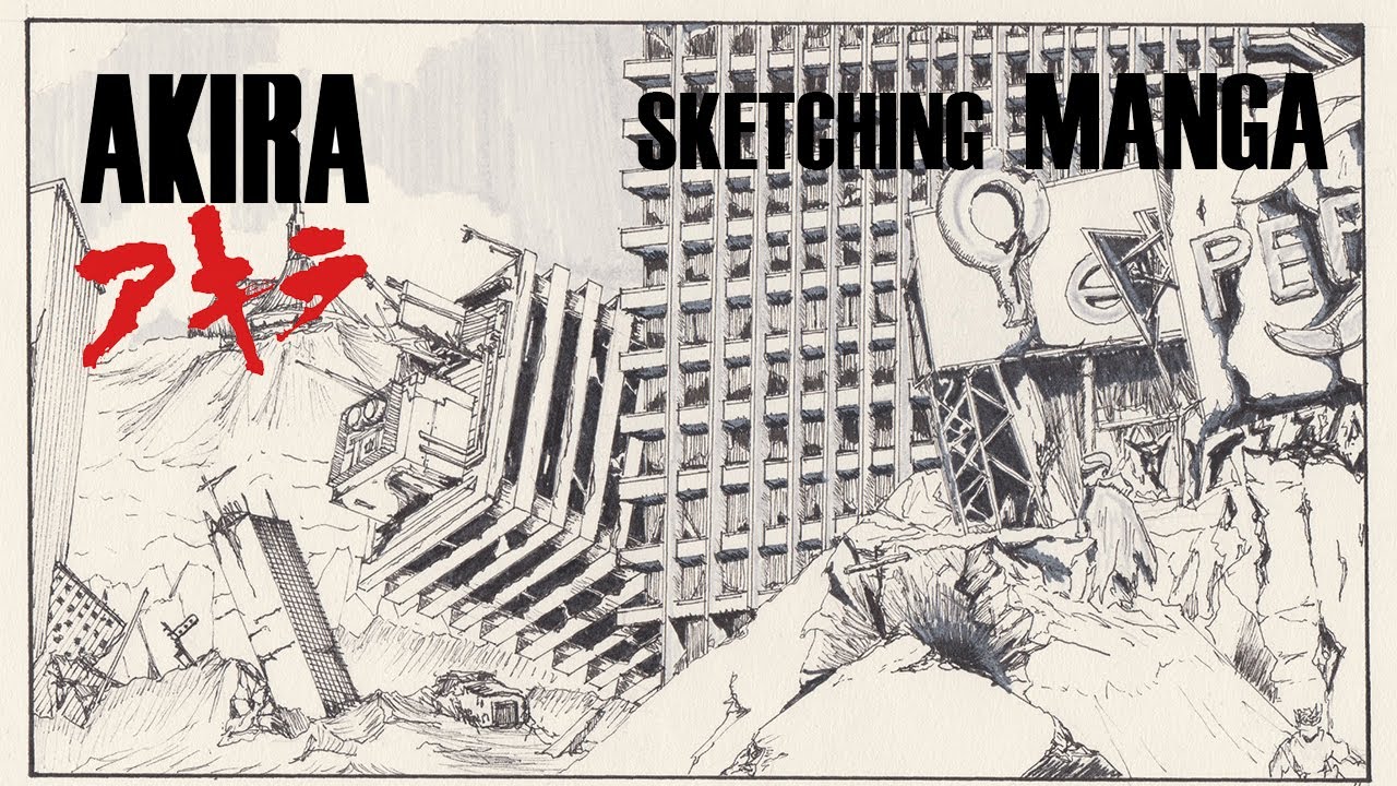 SKETCHING MANGA! AKIRA CONCEPT (INK) (TIMELAPSE) (07) - YouTube
