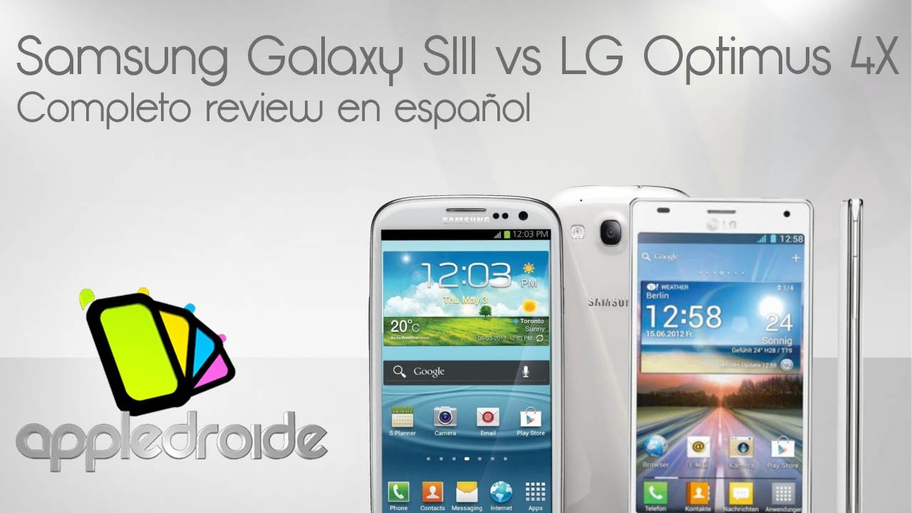 Samsung galaxy S3 vs LG optimus 4X HD - YouTube