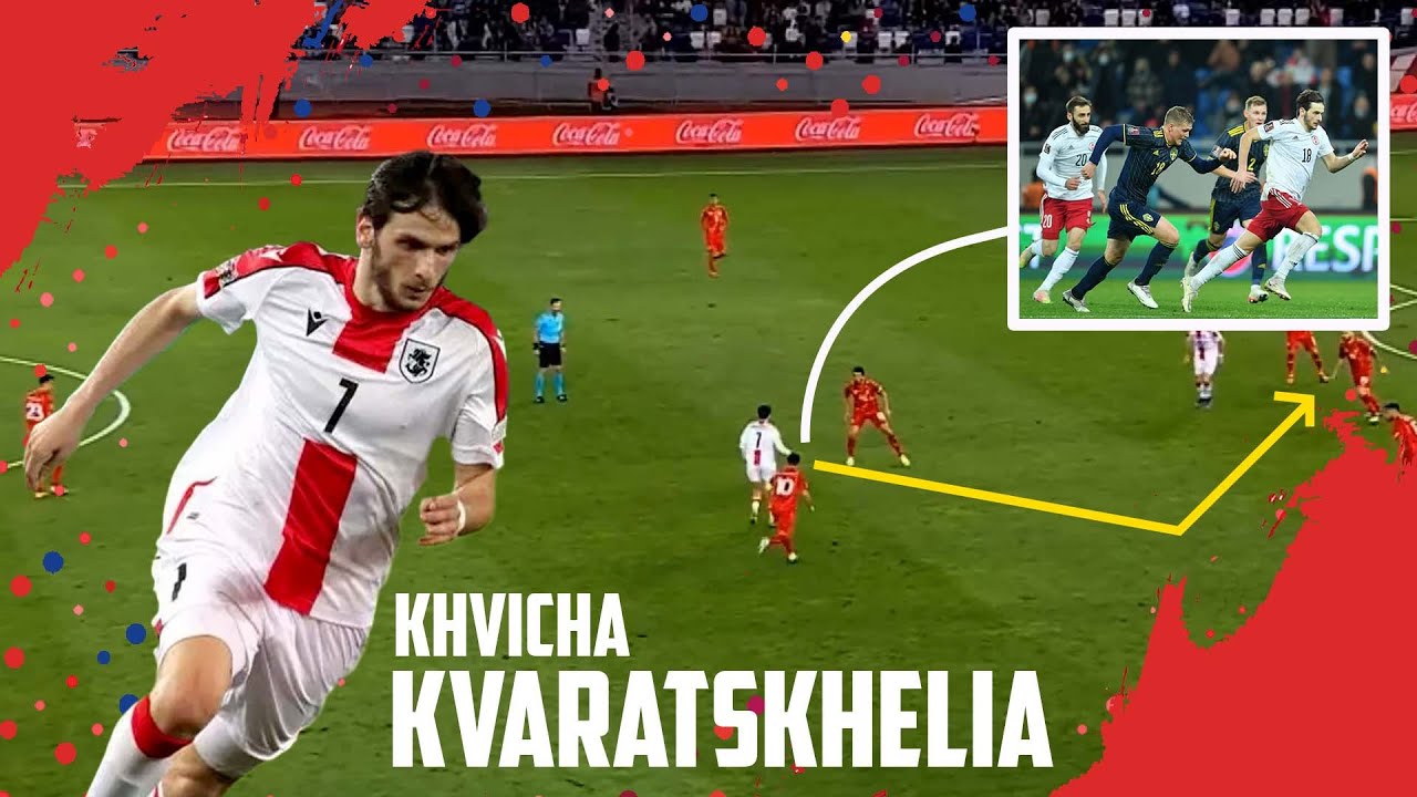 Khvicha Kvaratskhelia GEORGIA Highlights KVARA Amazing Skills, Goals ...