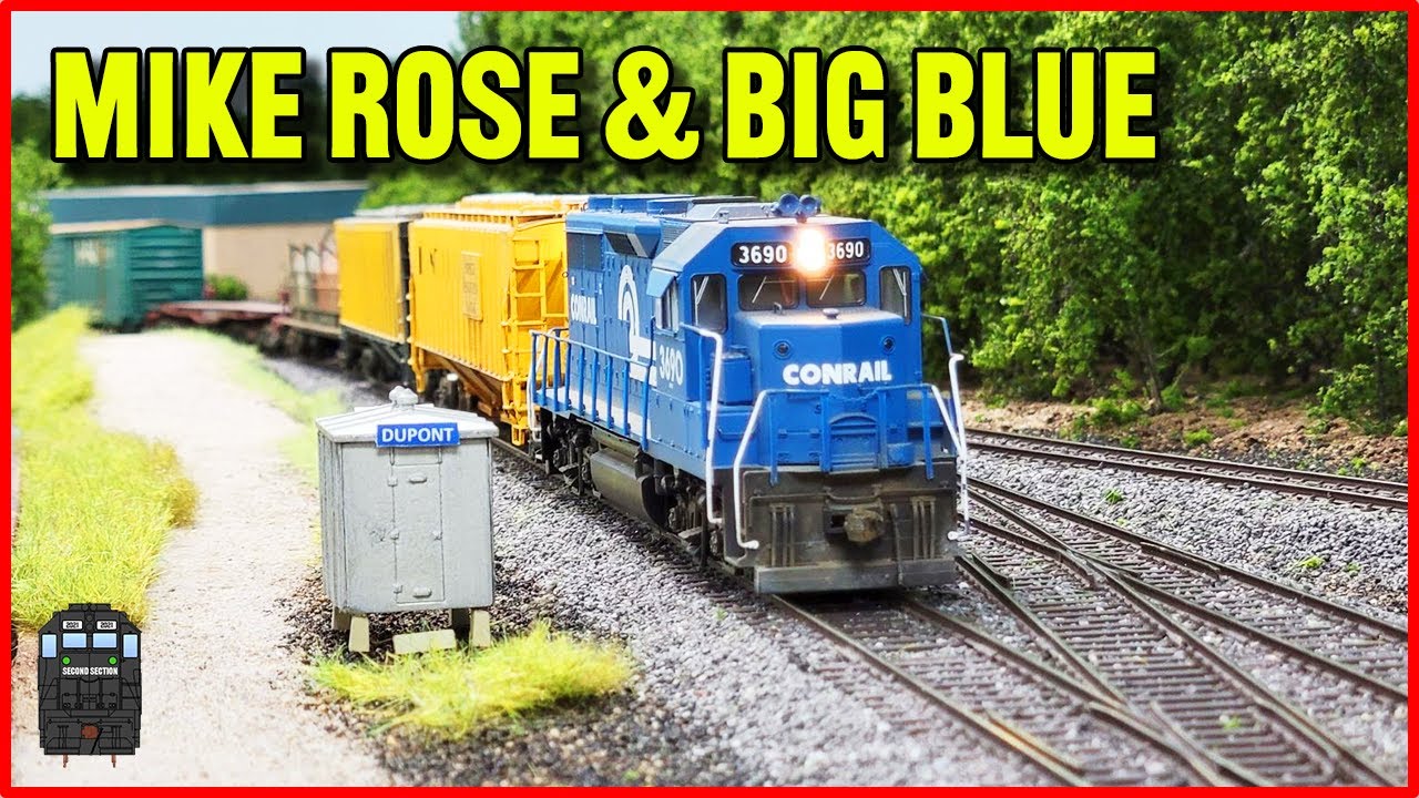 Mike Rose and his Conrail layout! - YouTube