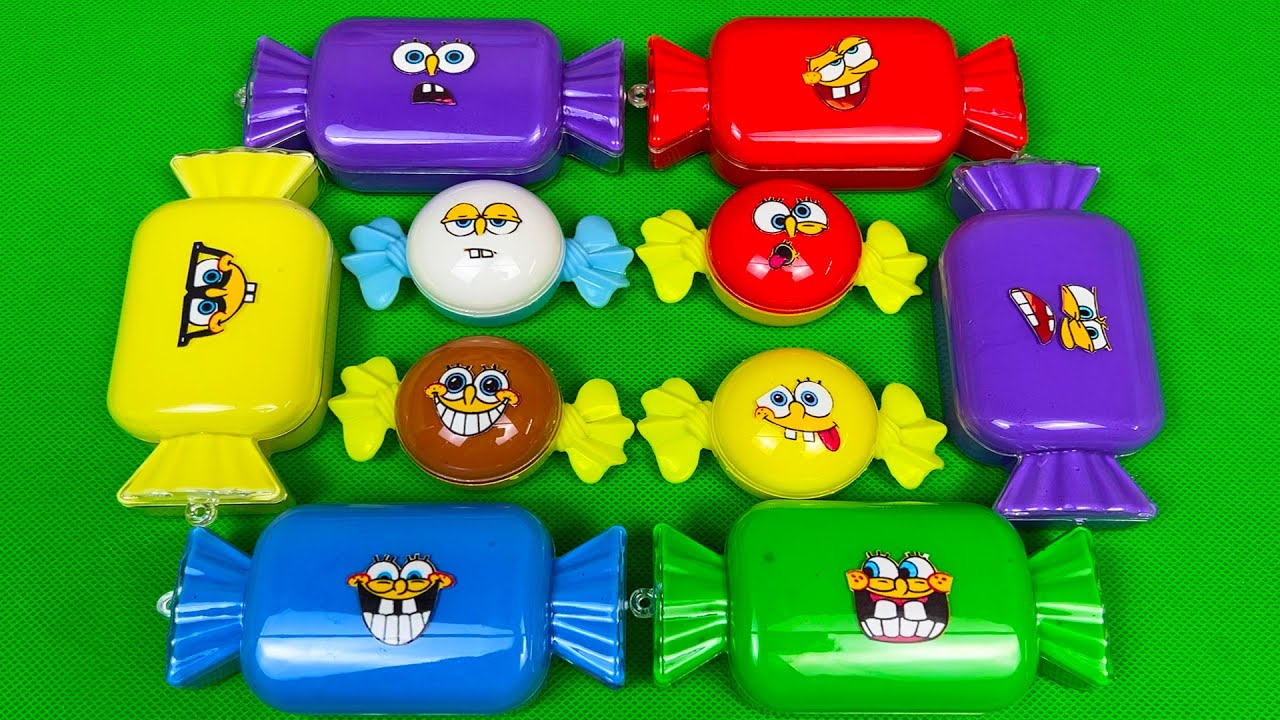 Spongebob Squarepants - Looking All Slime with BIG and MINI Candy ...