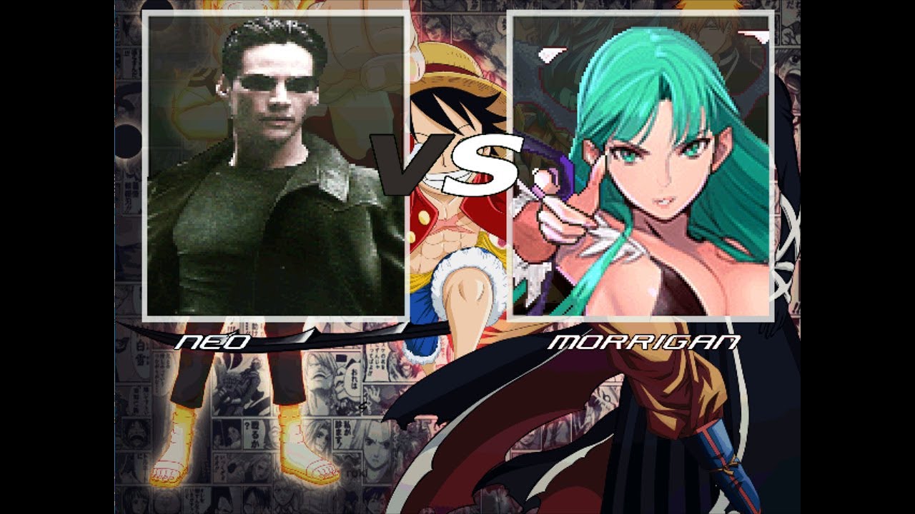 MUGEN JUS: Neo vs Morrigan - YouTube