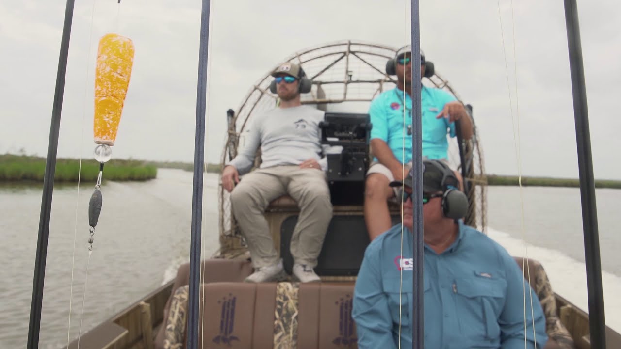 Airboat Fishing at Bay Flats Lodge - YouTube