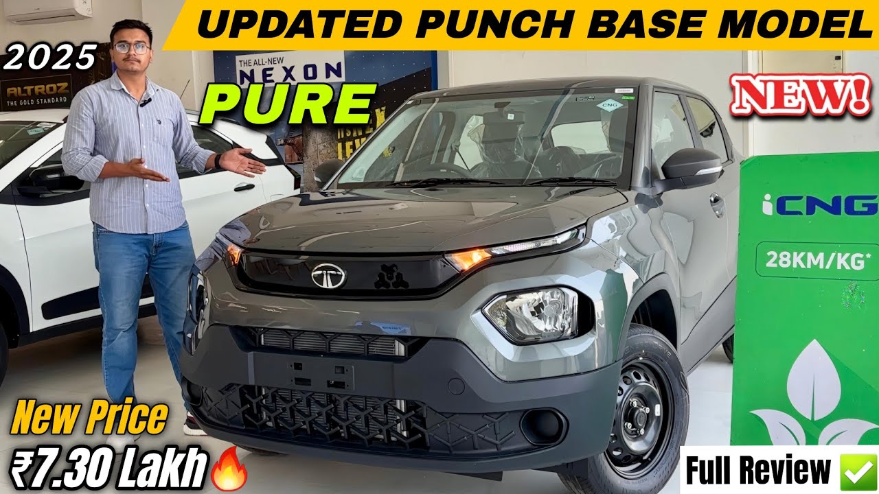 2025 New Tata Punch Pure CNG Detailed Review | Punch CNG Base Model New ...